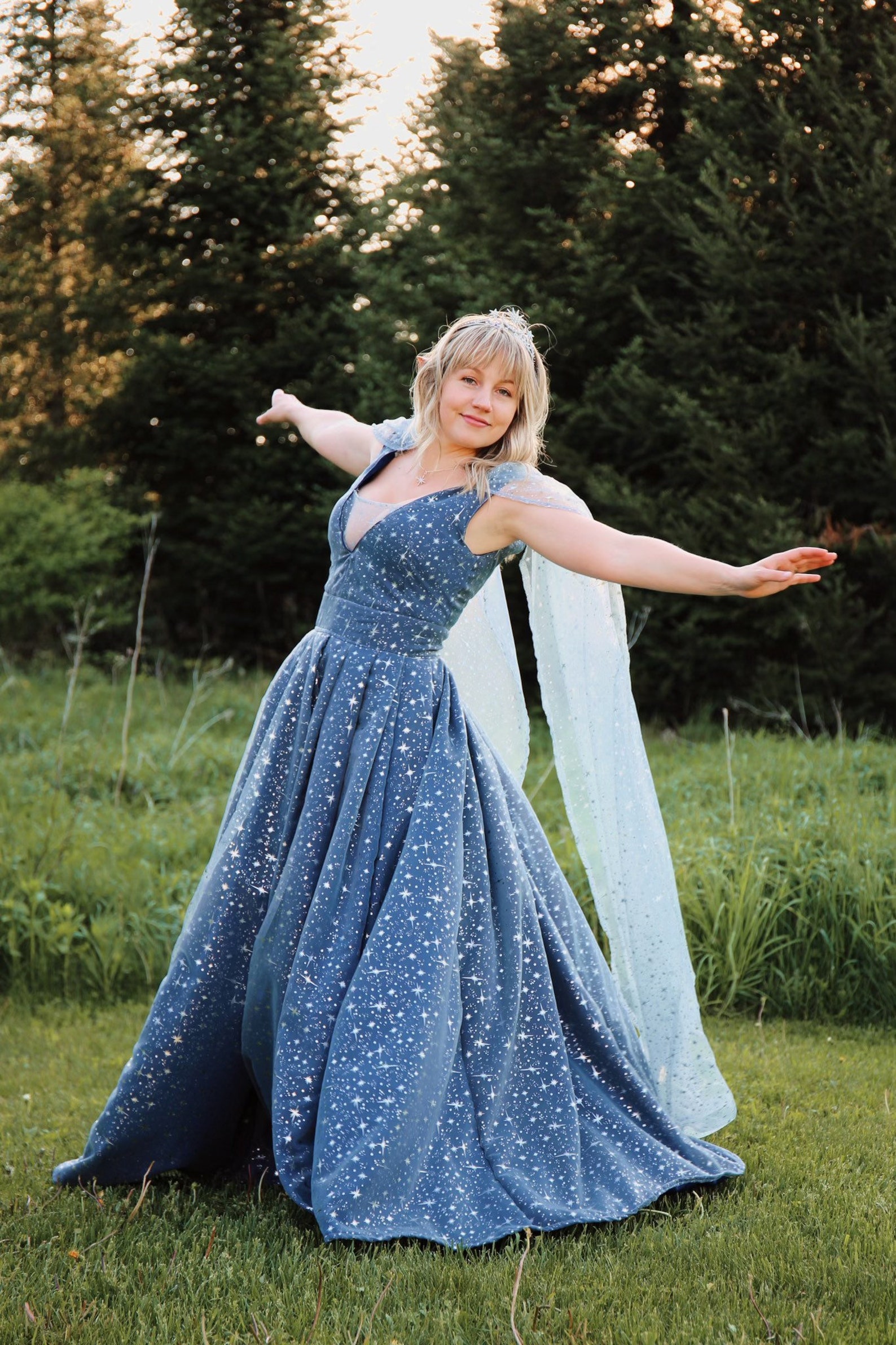 Feyres Starfall Gown Custom Made - Etsy UK