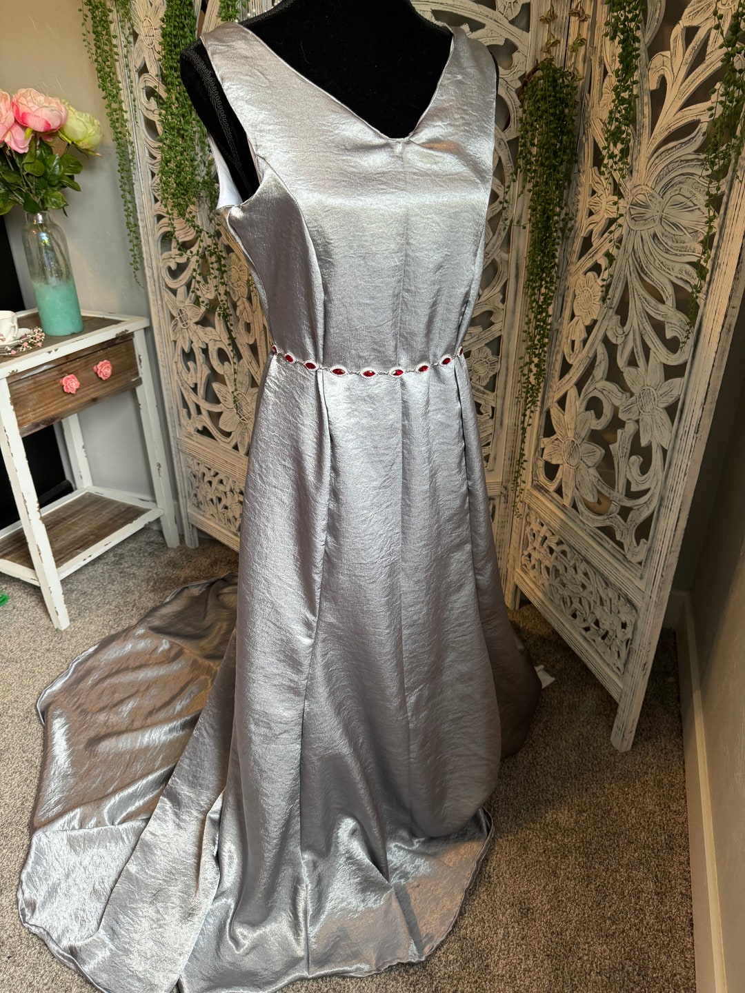 Amren Silver Dress - Etsy
