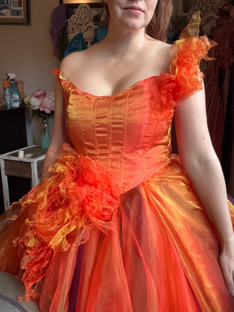 Custom Size Fire Sprite Gown - Etsy