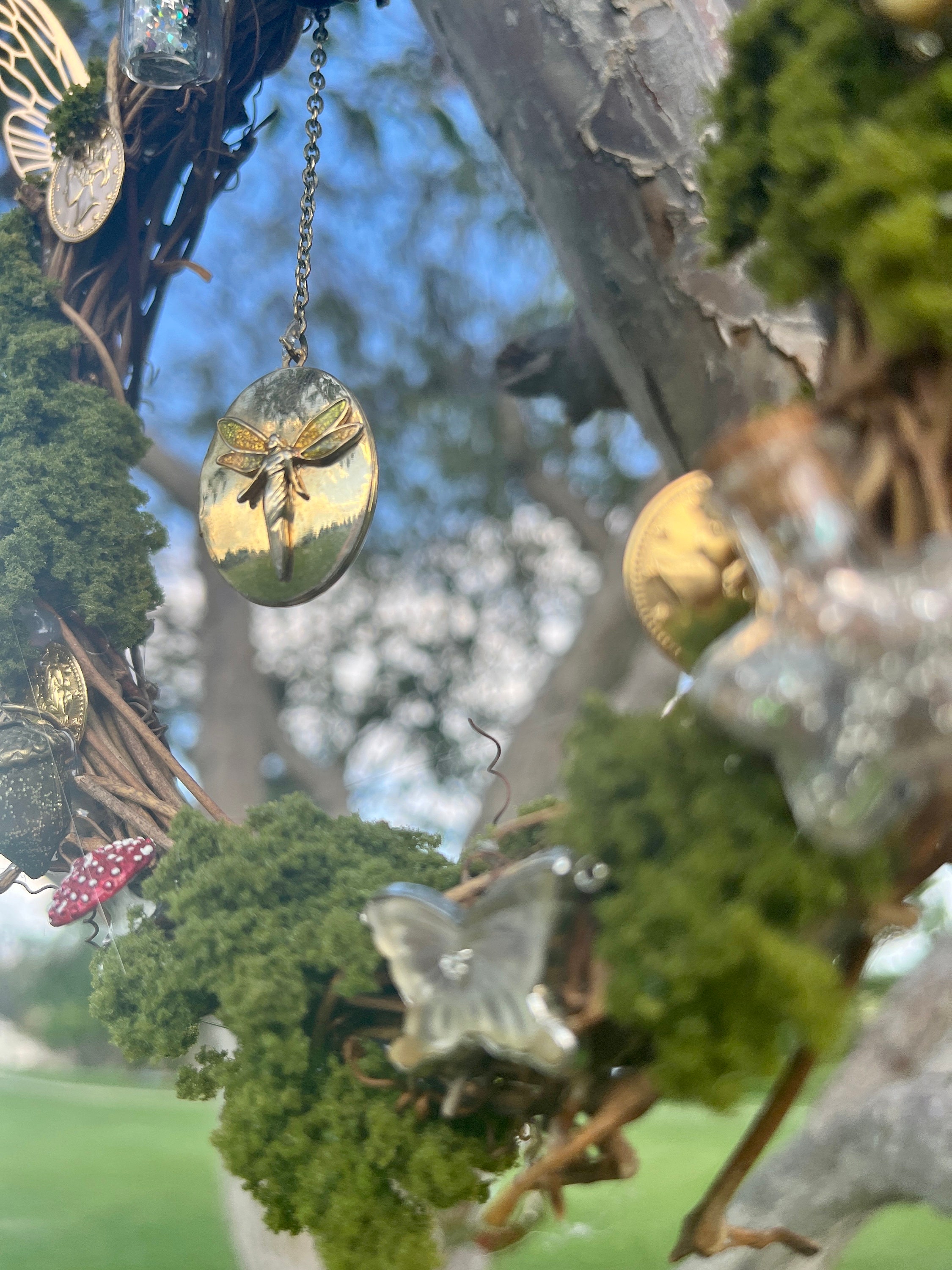 Enchanting Fairy-themed Twig Wreath With Magical Trinkets - Etsy