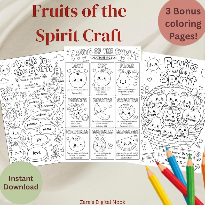 Fruits of the Spirit Paper Plate Tree Craft | Bible Craft Kids | Sunday ...