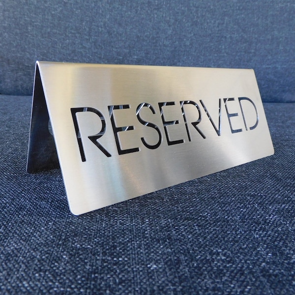 Reserved Table Sign - Etsy
