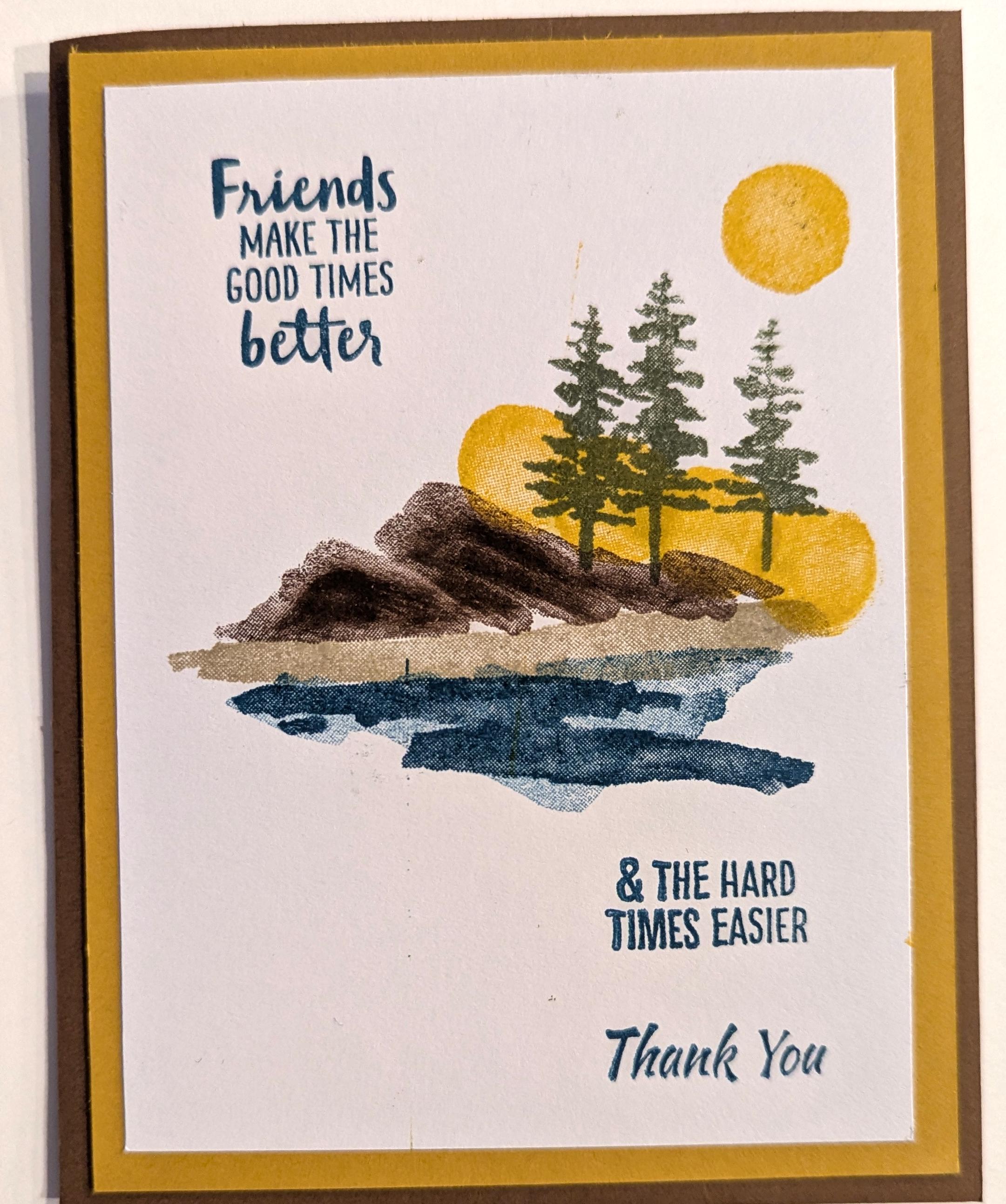 Thank You Friendship Handmade Card - Etsy