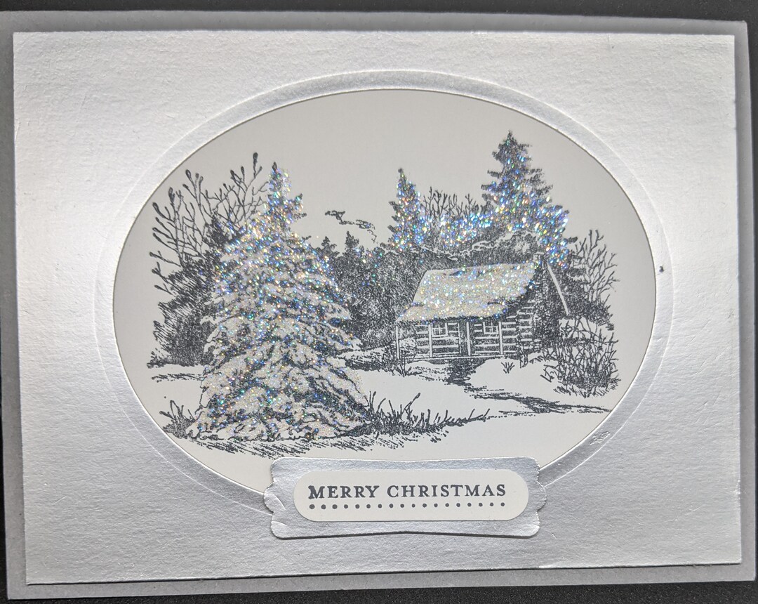 Christmas at the Cabin Handmade Holiday Card - Etsy