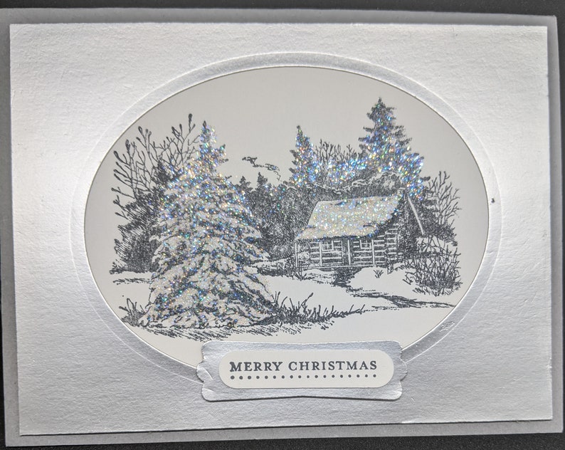 Christmas at the Cabin Handmade Holiday Card - Etsy
