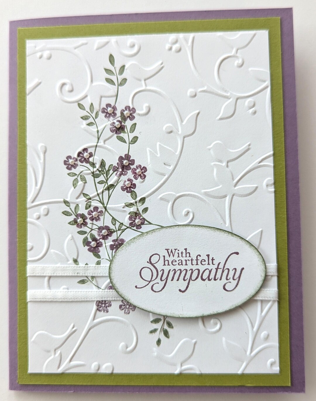Heartfelt Sympathy Handmade Card - Etsy