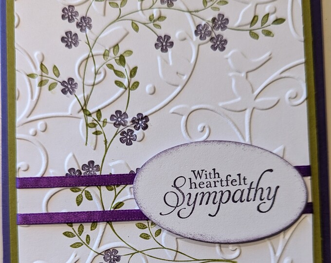 Heartfelt Sympathy Handmade Card - Etsy