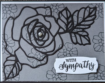 Heartfelt Sympathy Handmade Card - Etsy
