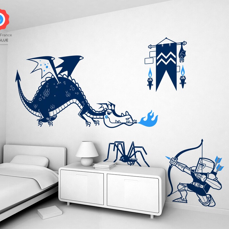 Knight Wall Decal - Etsy