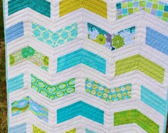 Chevron Baby Quilt - Etsy