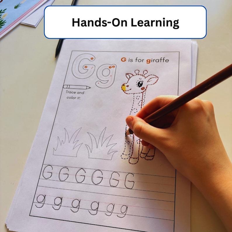 Preschool Alphabet Tracing Worksheets, A-Z Handwriting Practice, Kids ...