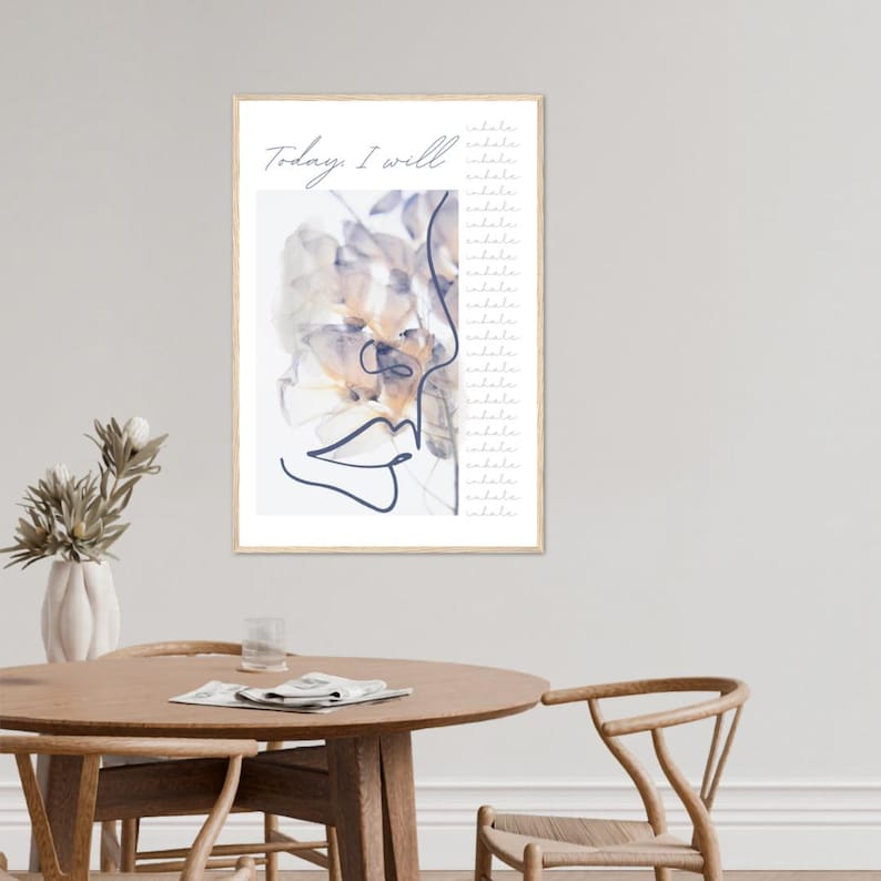 Affirmation Poster | Woman Face Line Art, Motivational Self Love Decor ...