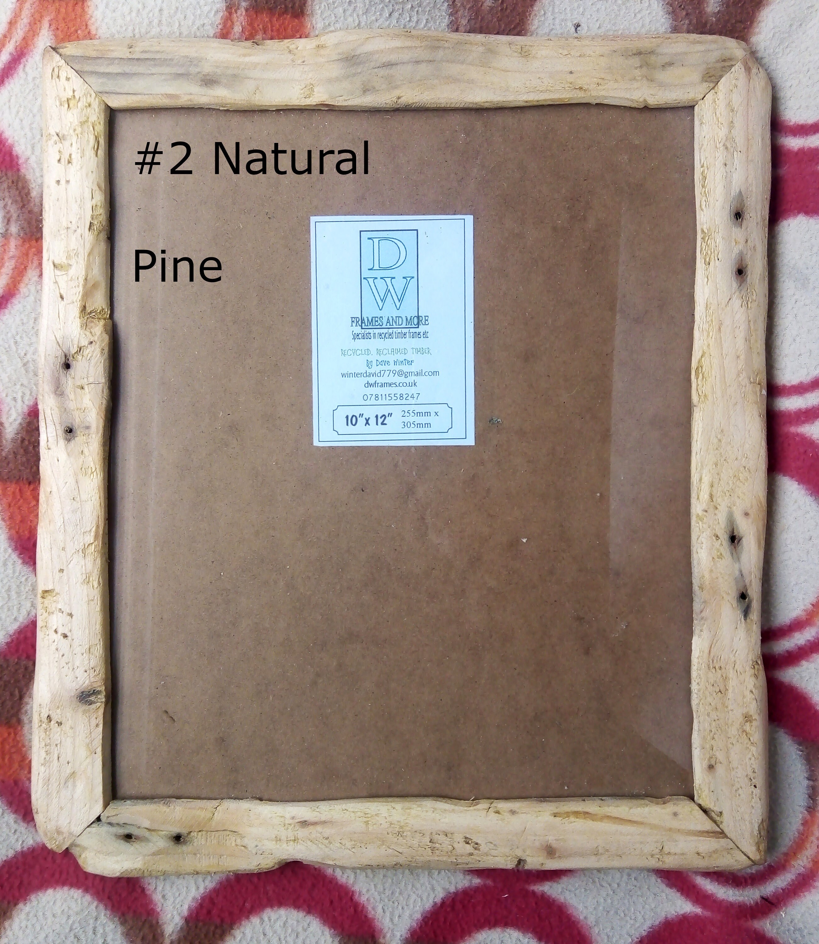 Rustic/driftwood style frames in recycled pine in clear | Etsy