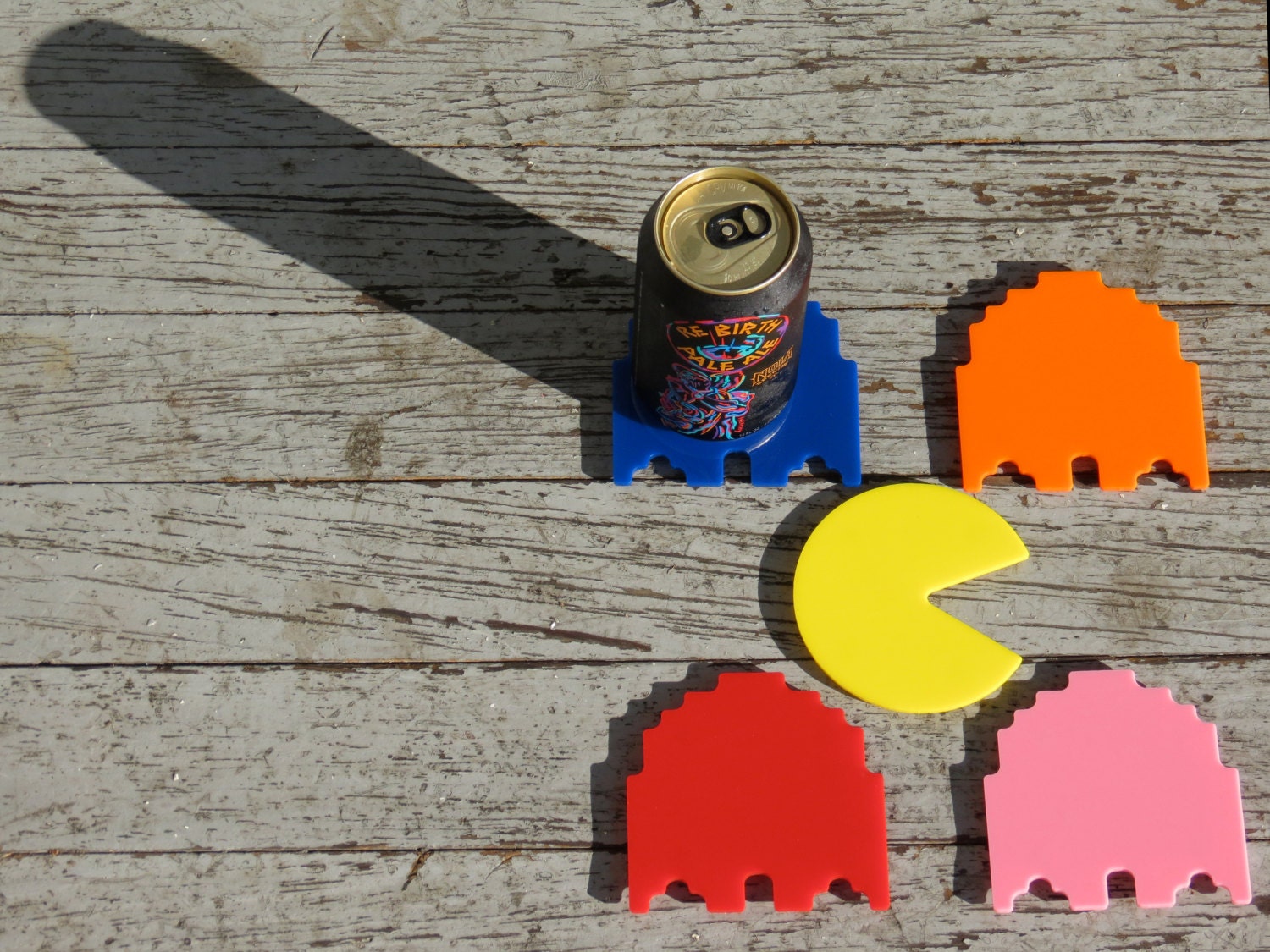 Geeky Gift, Handmade Gamer Coasters, Fun Nerdy Housewares Ghoster Video ...