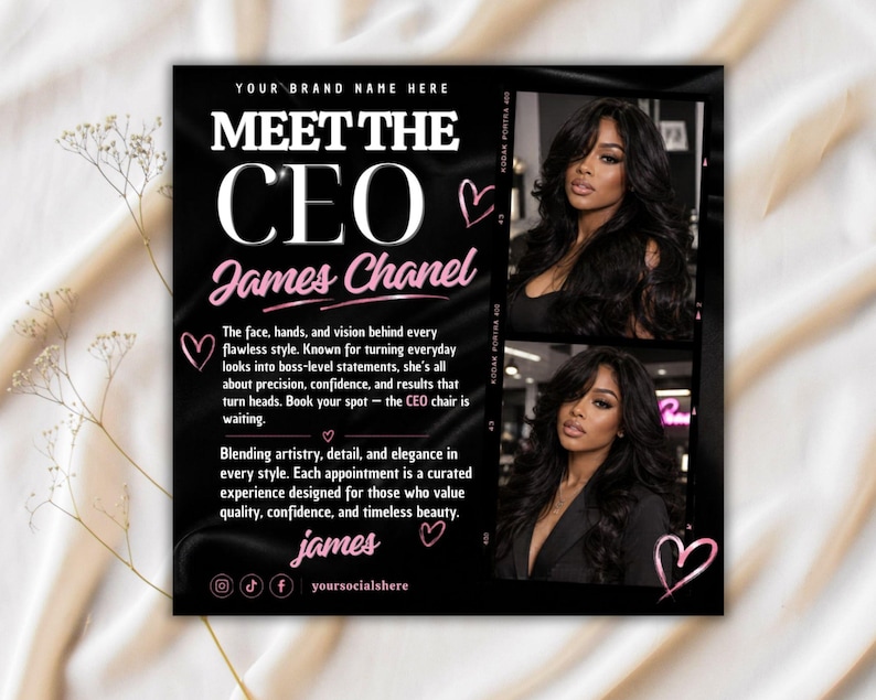 Meet the CEO Flyer Template | Editable Small Business Flyer (canva ...