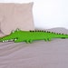 Handmade Plush Crocodile: Stuffed Animal, Nursery Decor Pillow - Etsy