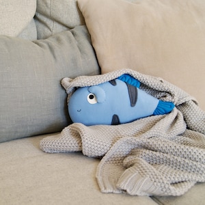 Blue BABY FISH. Toddler Toys, Nursery Toys, Cuddly Toys, Stuffed Animal ...