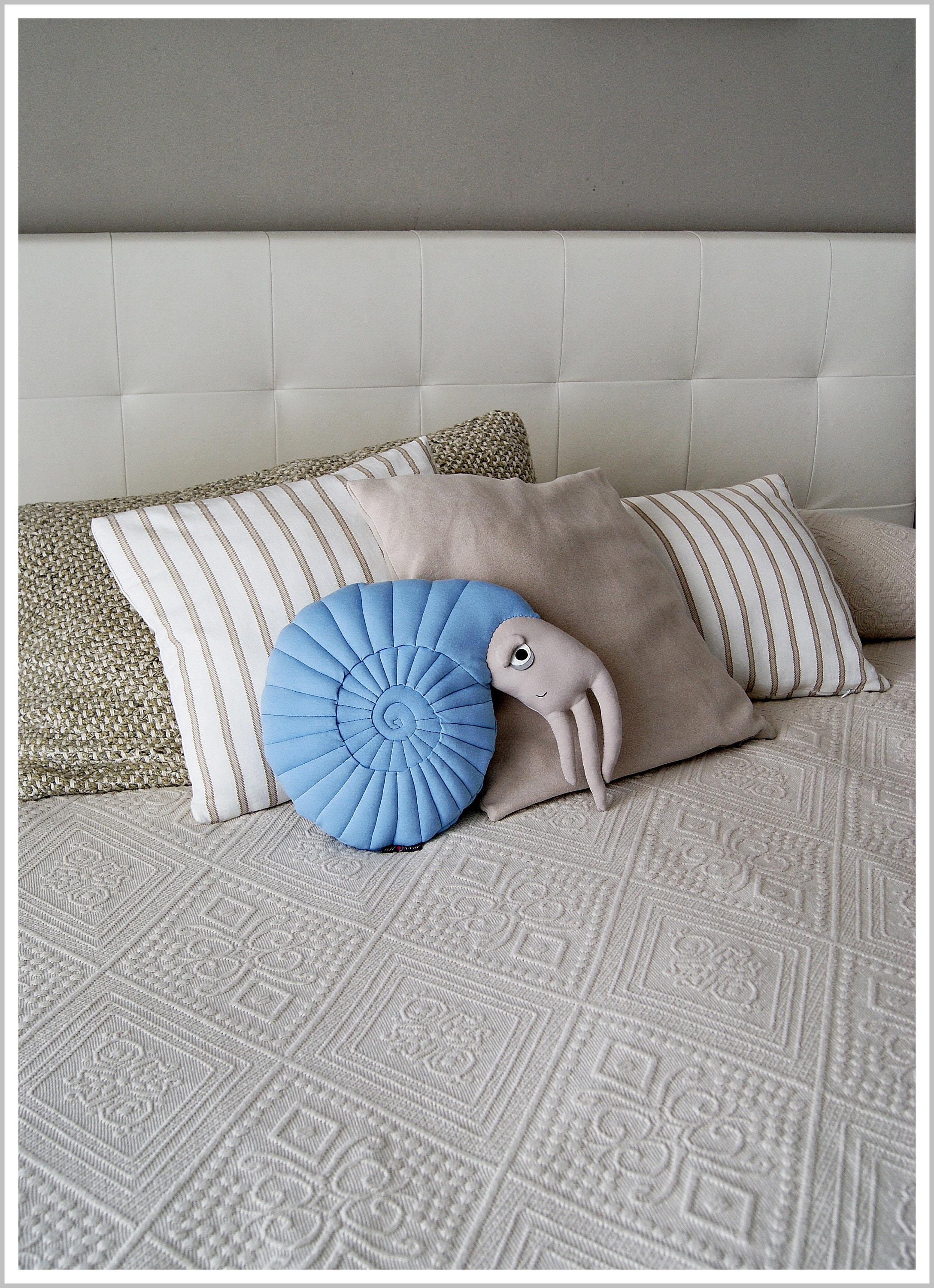 PACO Ammonite Plush: Handmade Cuddly Toy, Baby Room Decor - Etsy