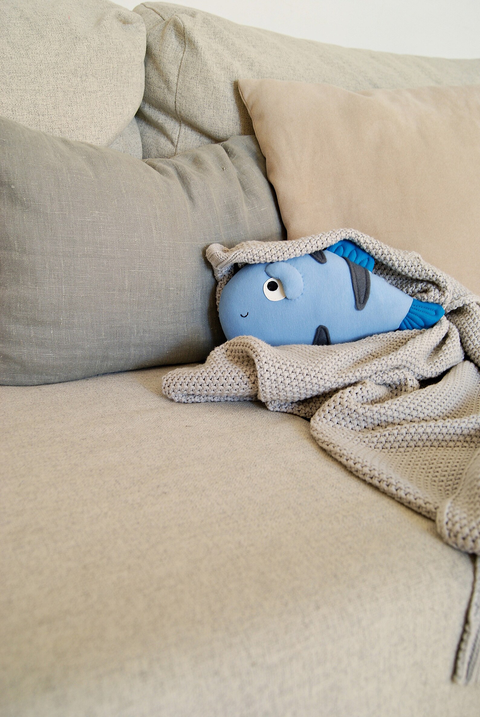 Blue BABY FISH. Toddler Toys Nursery Toys Cuddly Toys | Etsy