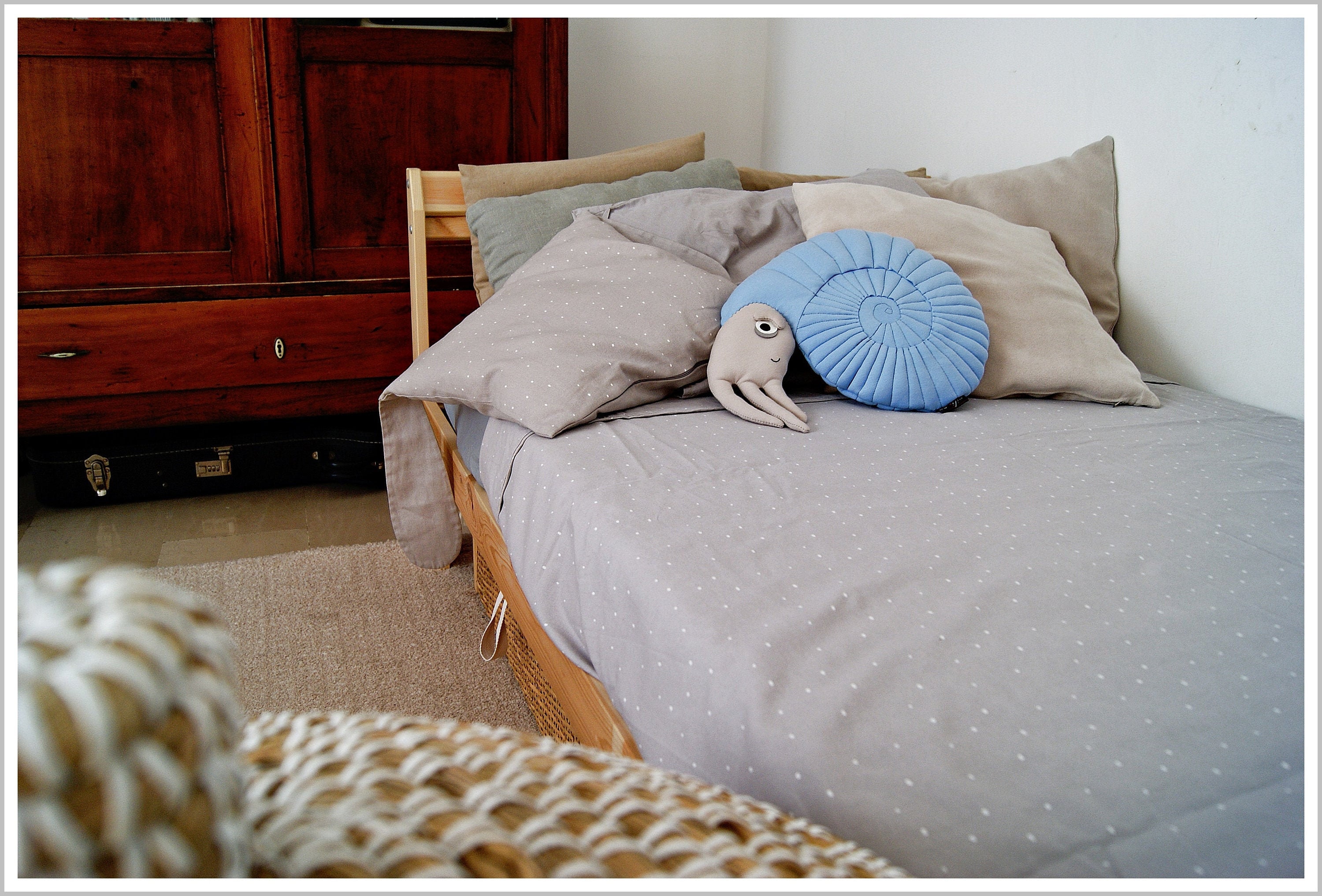 PACO Ammonite Plush: Handmade Cuddly Toy, Baby Room Decor - Etsy
