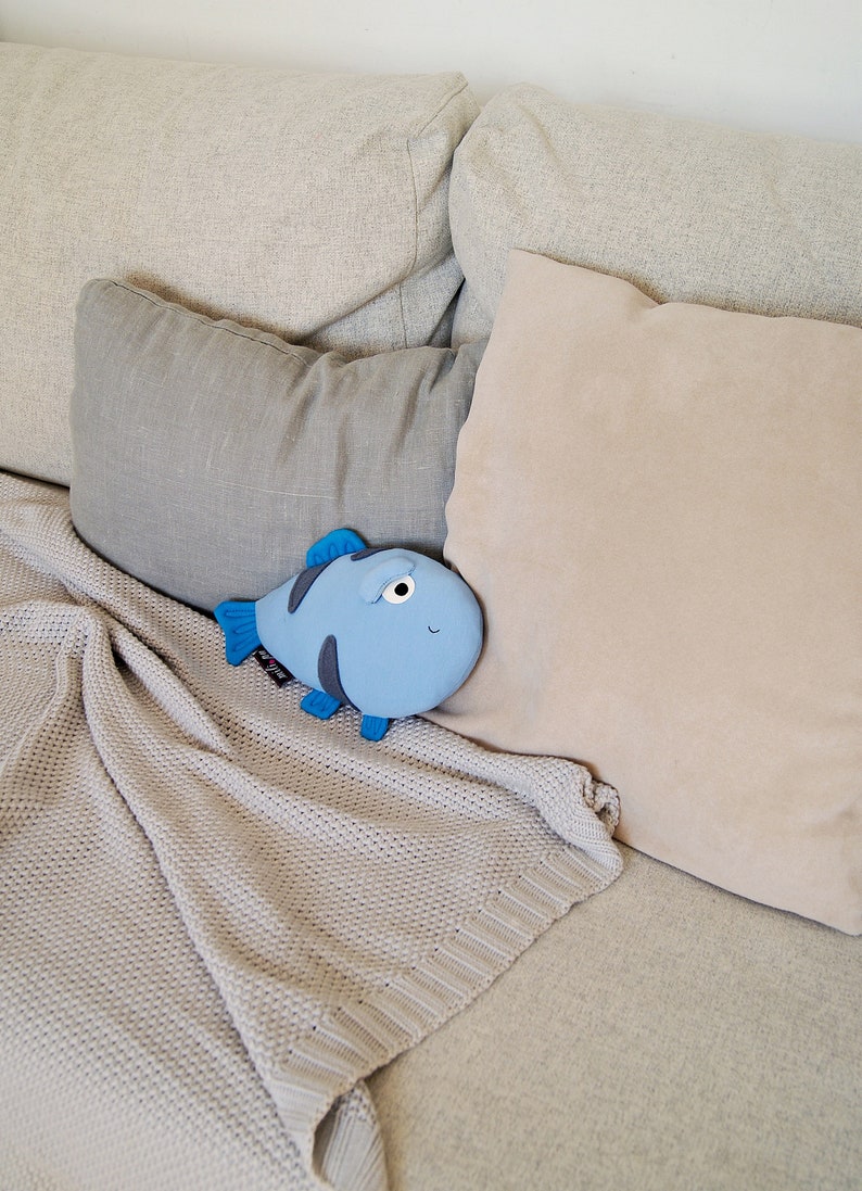 Blue BABY FISH. Toddler Toys Nursery Toys Cuddly Toys - Etsy