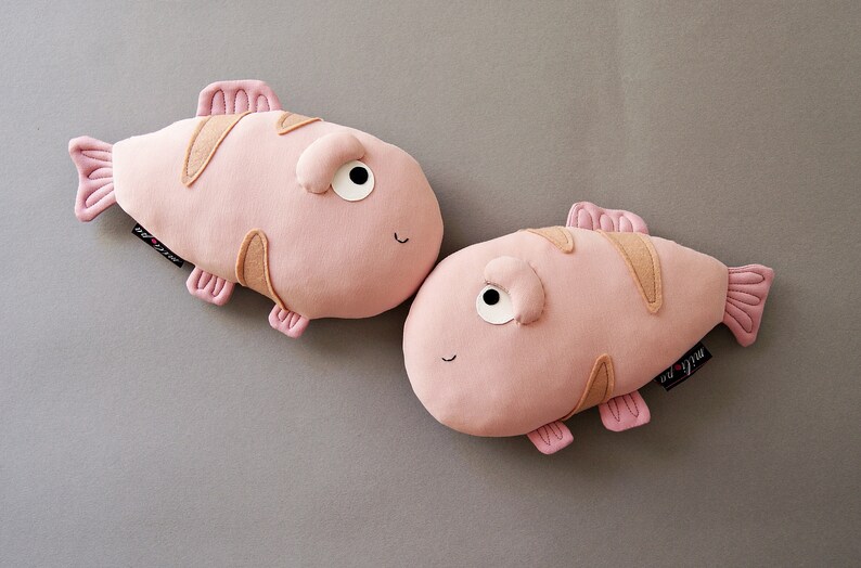 Pink BABY FISH. Nursery Toys Toddler Toys Cuddly Toys - Etsy