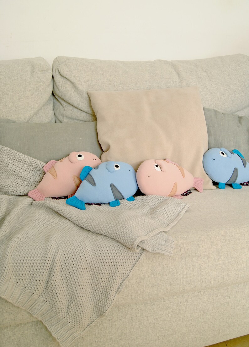 Blue BABY FISH. Toddler Toys Nursery Toys Cuddly Toys - Etsy