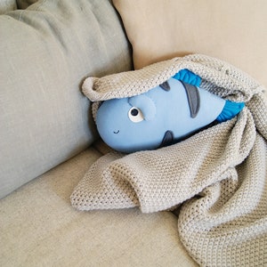 Blue BABY FISH. Toddler Toys, Nursery Toys, Cuddly Toys, Stuffed Animal ...
