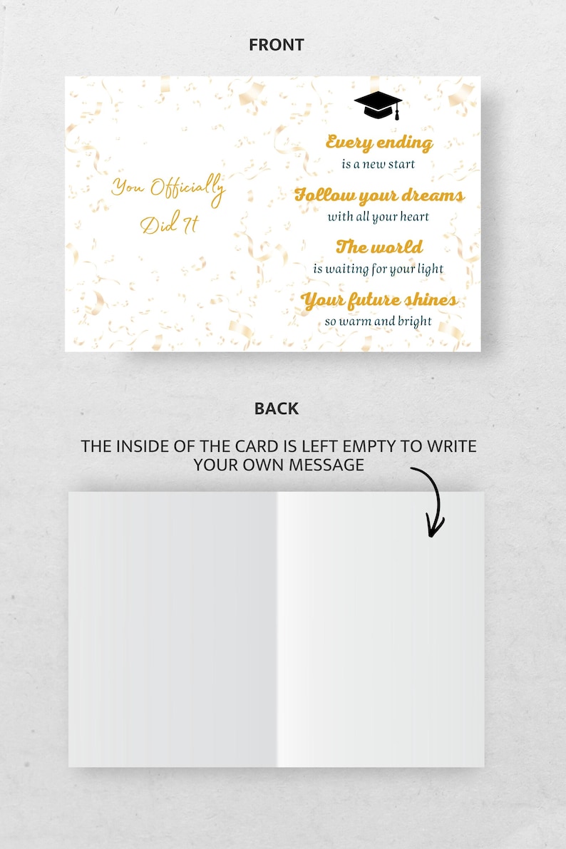 Class of 2026 Graduation Card, Senior Year Congratulations Greeting ...