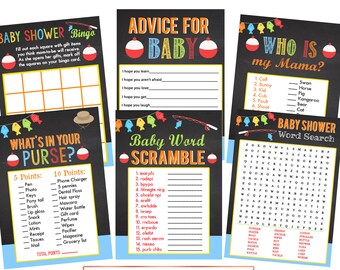 Construction Baby Shower Games, Dump Truck, Baby Shower Bingo ...