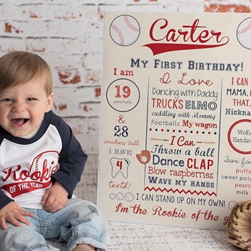 Leave Your Autograph for the Rookie Baseball Autograph Sign | Etsy