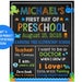 Under the Sea First Day of Preschool Sign 1st Day of Kindergarten Back ...