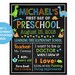 Dinosaur First Day of Preschool Sign 1st Day of Kindergarten Back to ...