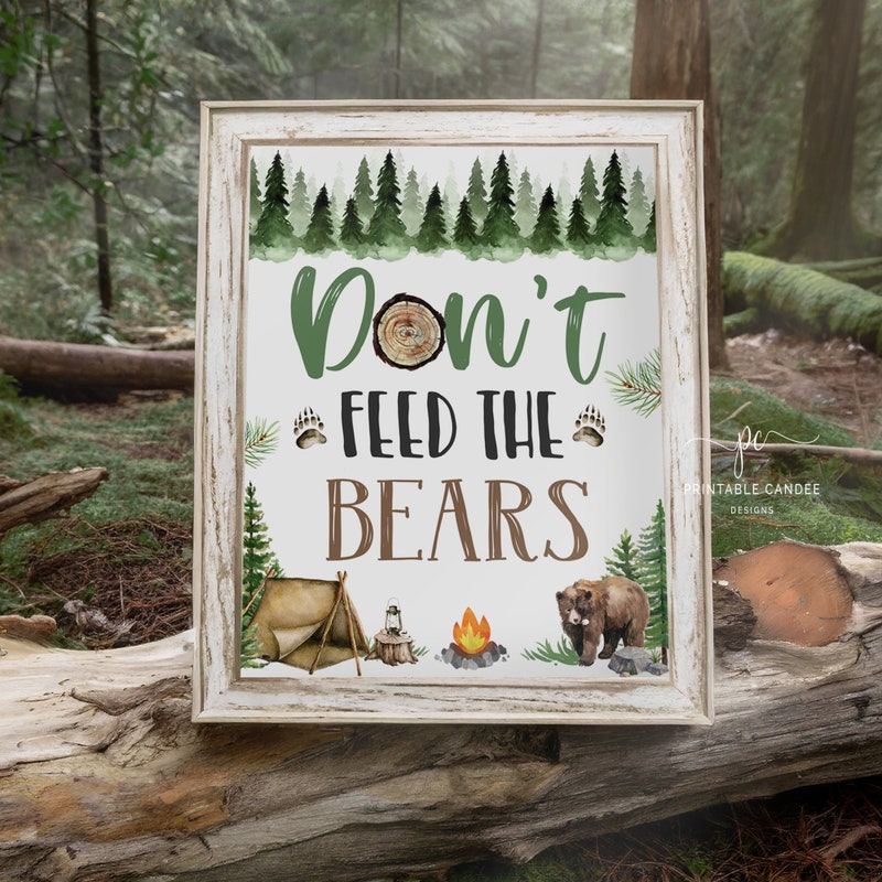 Dont Feed Bears Sign - Etsy