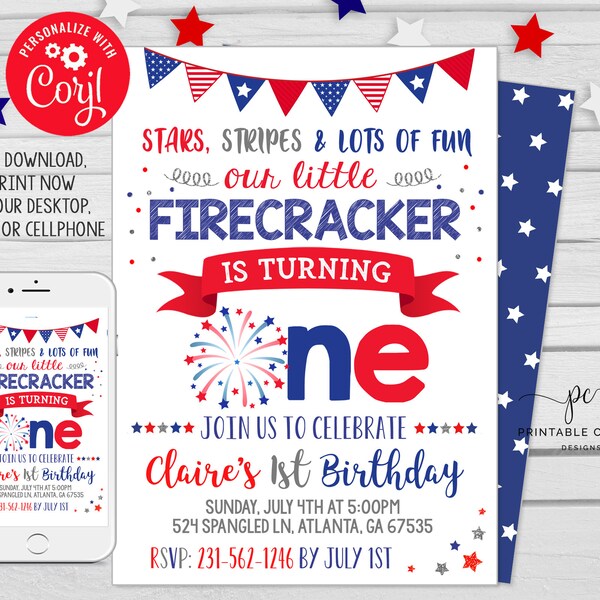 Firecracker Printable - Etsy