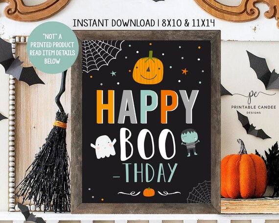 Halloween Birthday Sign Looking For Halloween Birthday Party Ideas?
