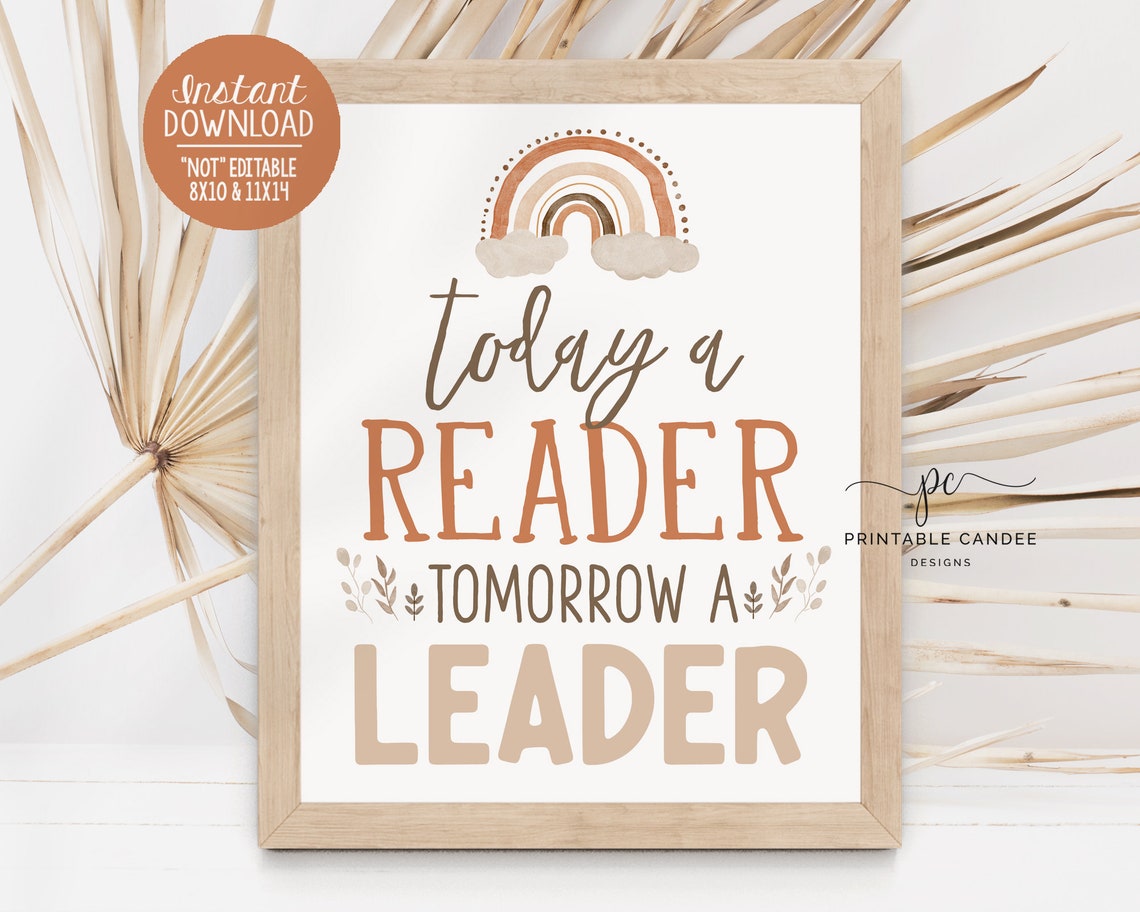 Printable Teacher Quote Typography Sign Class Decor Boho - Etsy