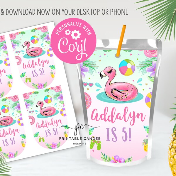 Flamingo Printable - Etsy