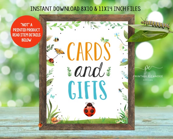 Bug Gift Sign Boy Bugs Birthday Party Decor Bee Gaifts and | Etsy