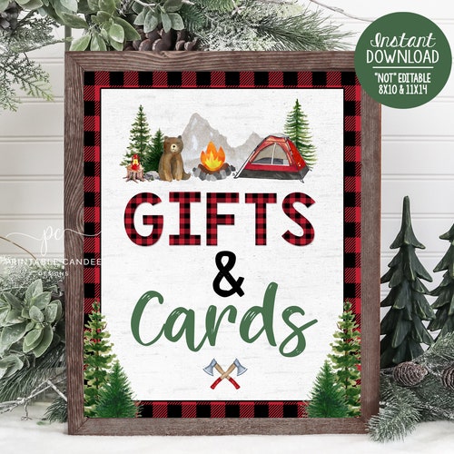 Camping Snacks Food Sign Decor Lumberjack One Happy Camper - Etsy