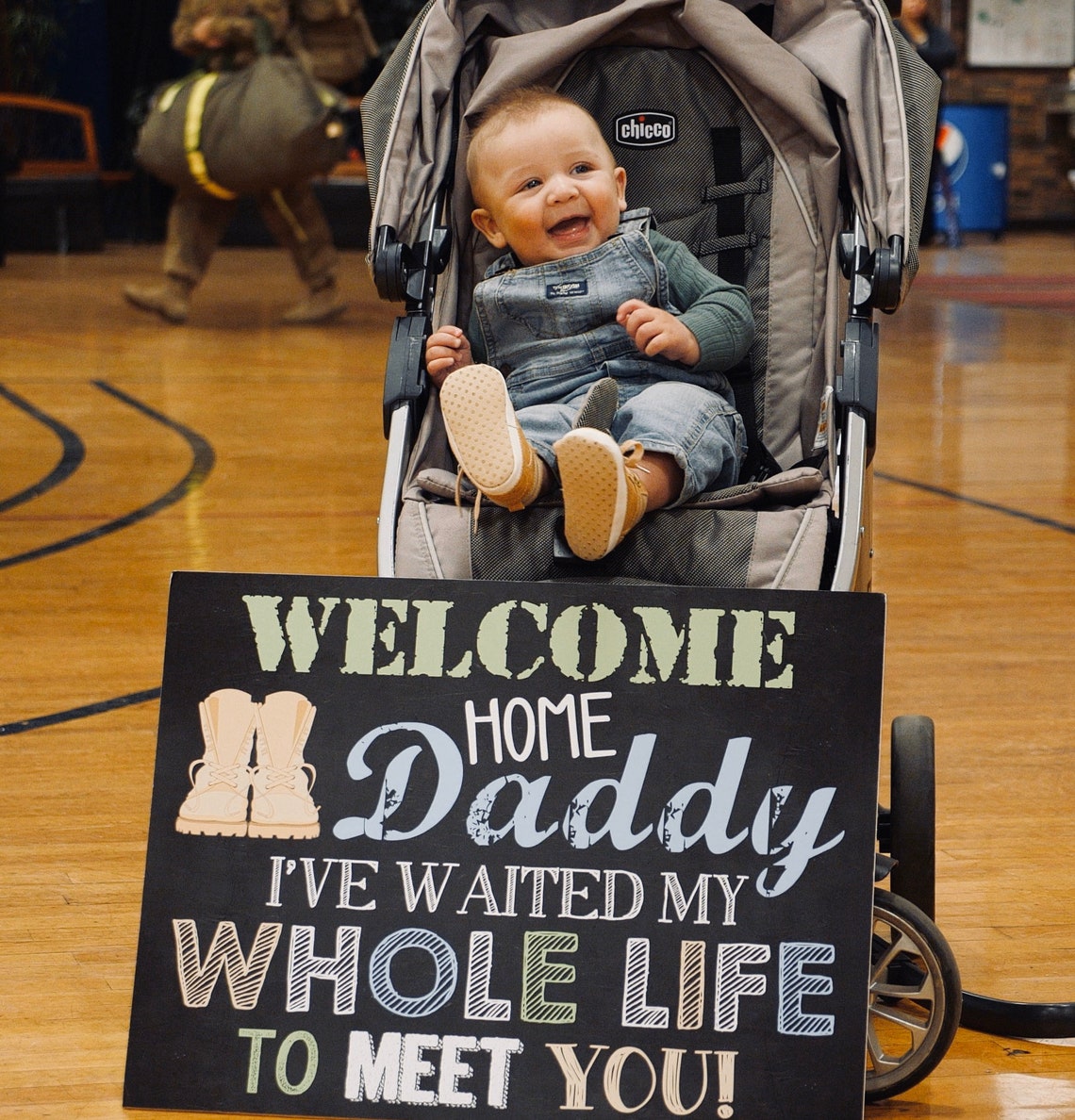 Baby Welcome Home Daddy Sign Child Waited Whole Life - Etsy
