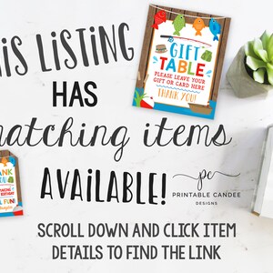 Fishing Birthday Welcome Sign the Big One Fish Decor Instant - Etsy