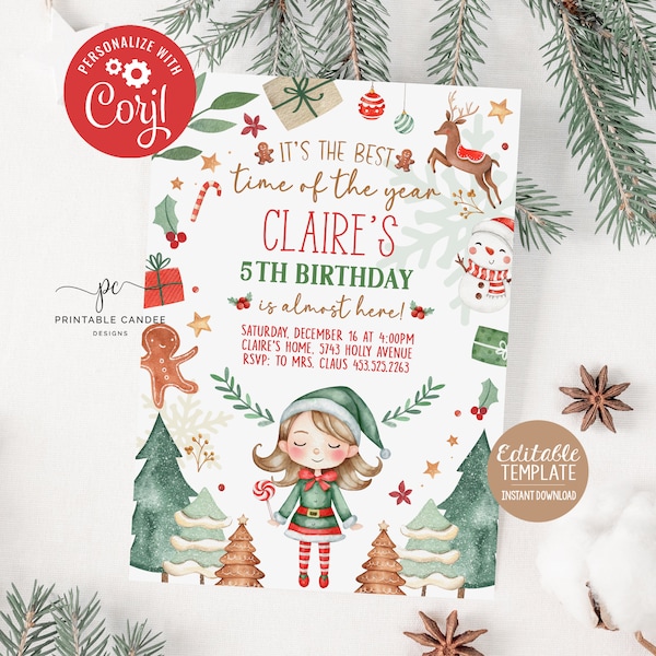 Elf Invitation - Etsy