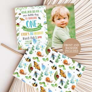 Bug 1st Invitation Bug Birthday Party Bugs Birthday Invite Insect ...