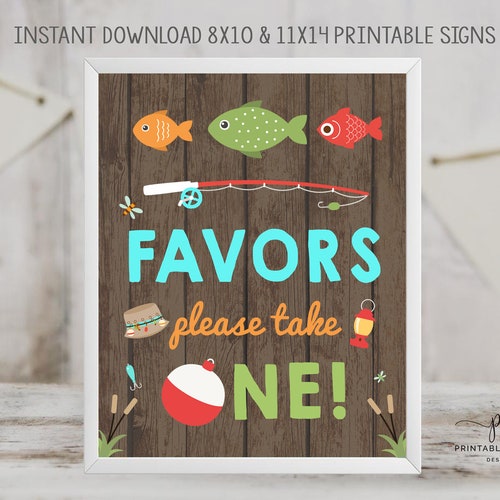 Fishing Guest Book Sign Fish Table Sign Fishing Party Signs - Etsy