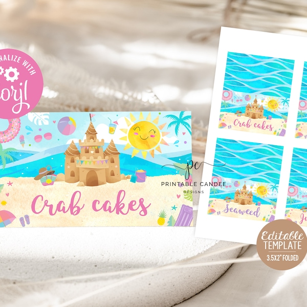 Beach Food Labels - Etsy