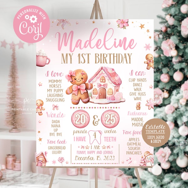Gingerbread 1st Birthday - Etsy