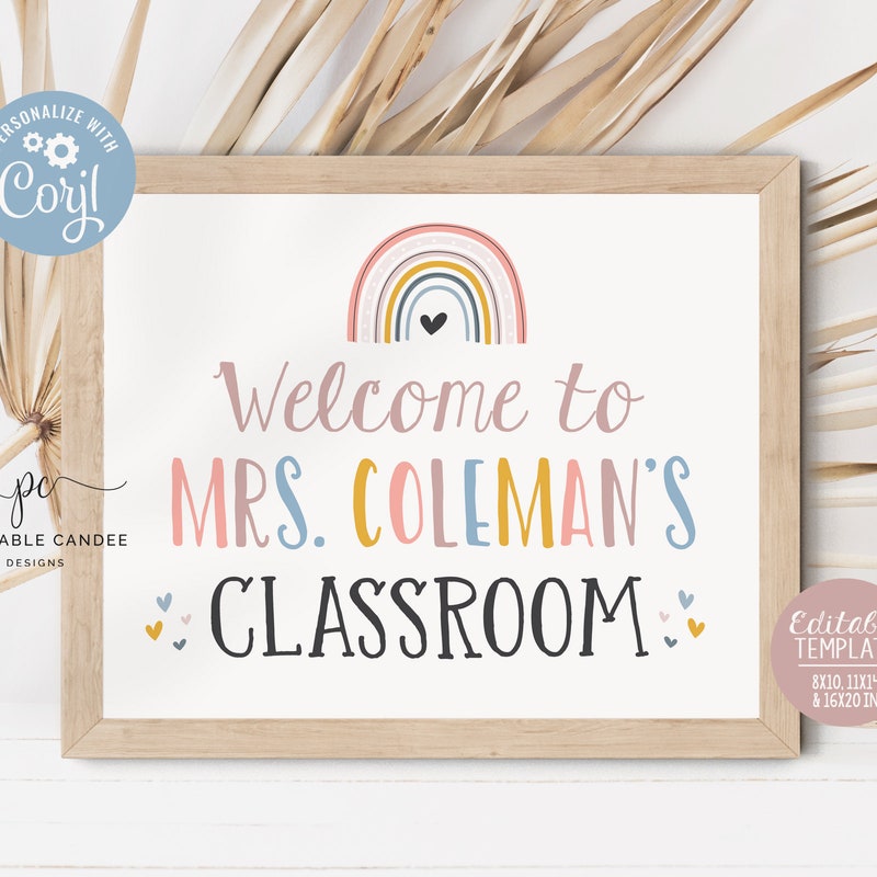 Classroom Welcome Sign - Etsy