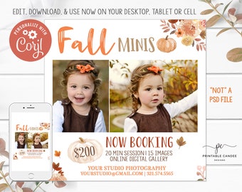 Fall Mini Template - Etsy