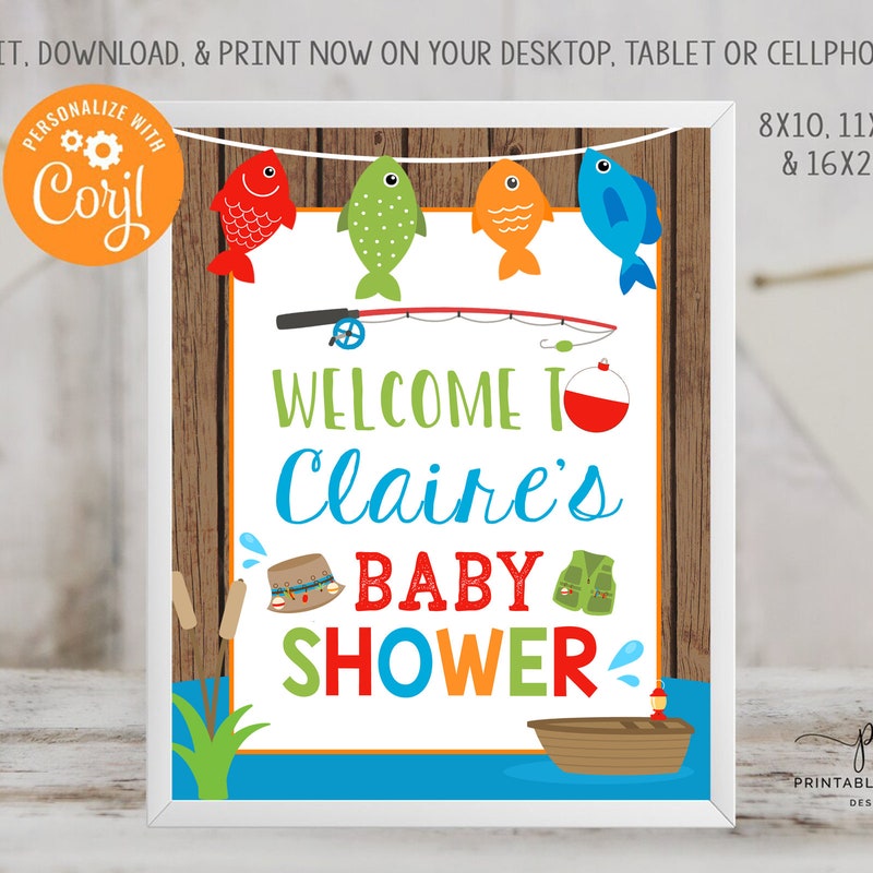 Fishing Baby Shower - Etsy